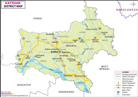 Katihar District Map