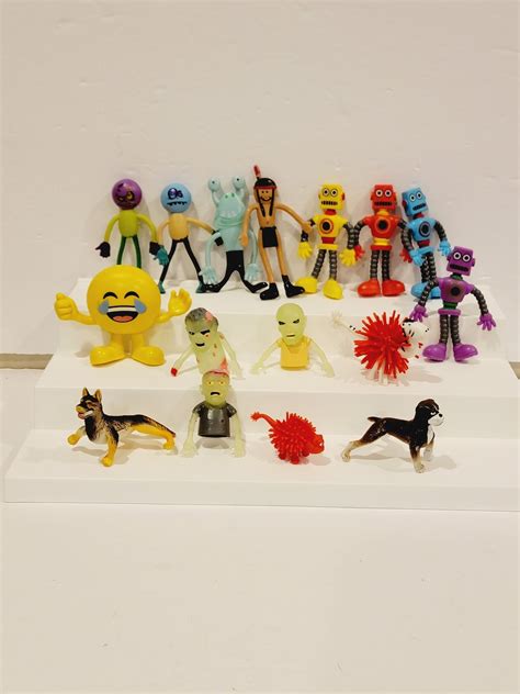 Bendy Bendable Figure And Finger Puppet Set Etsy