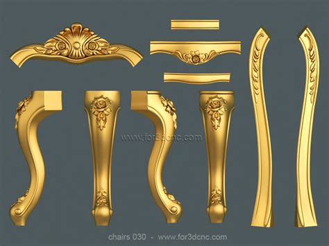 Chairs 030 Stl 3d Model For Cnc 3d Stl Model For Cnc Stl Model