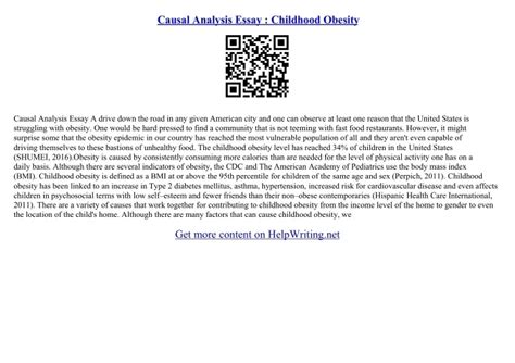 Ppt Causal Analysis Essay Sample Powerpoint Presentation Free