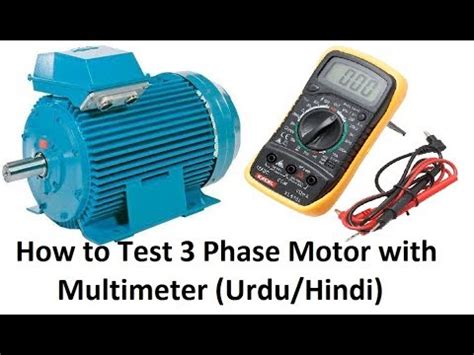 How To Check 3 Phase Motor Winding Resistance Using Multimeter