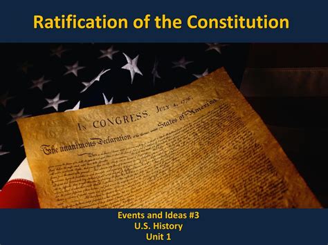 Ratification Of The Constitution Ppt Download