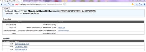 Enablingdisabling Evc Using The Vsphere Mob