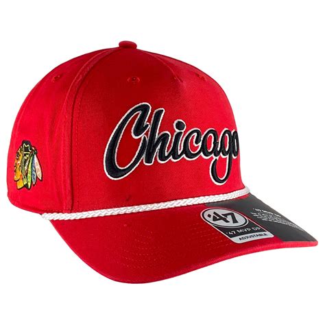 47 Brand Mvp Dv Red Chicago Blackhawks Snapback Hat Clark Street Sports