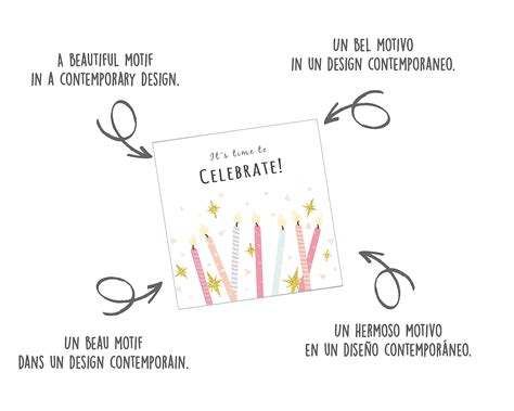 Tarjeta De Cumpleaños Edition Seidel Cuadrada Premium Con Sobre