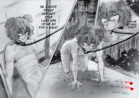 Rule 34 1boy 2 Panel Comic A4th Alarmed All Fours Bandage Bandaged