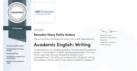 Lexical Crown My First Coursera Online English Specialization Course