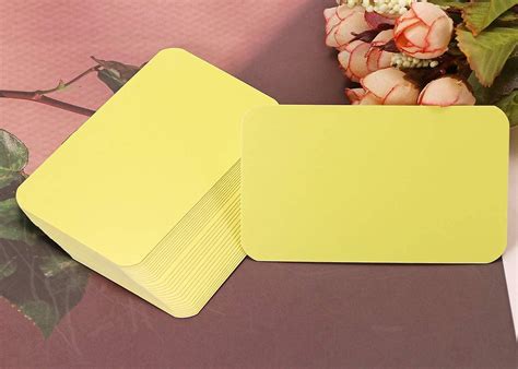 100pcs Small Blank Paper Message Note Business Cards Double Sided Mini Greeting Place Name