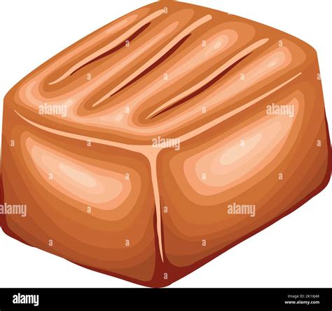 Sweet Caramel Cube Stock Vector Image And Art Alamy