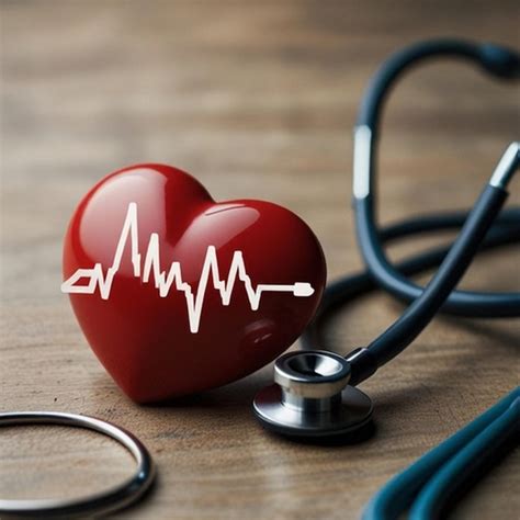 A Stethoscope And A Heart Rate Monitor Logo Premium AI Generated Image