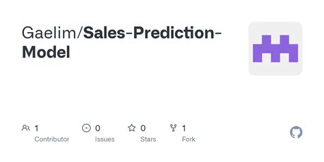 GitHub Gaelim Sales Prediction Model