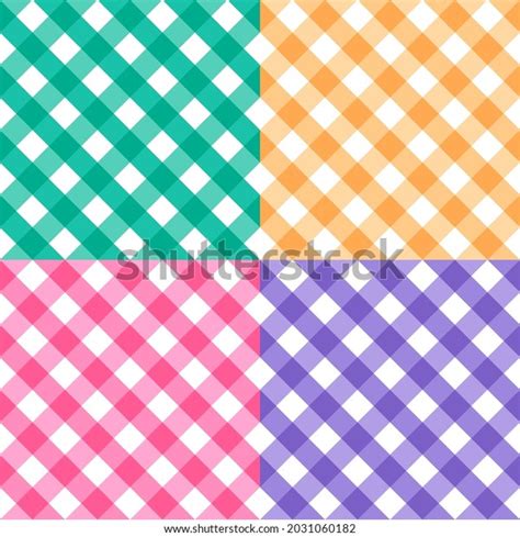 Classic Seamless Checkers Pattern Design Decorating Stock Vector
