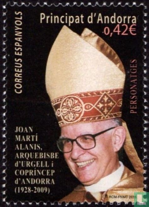 45 Jahrestag Von Bischof Joan Martí I Alanis Mitfürst Von Andorra 0
