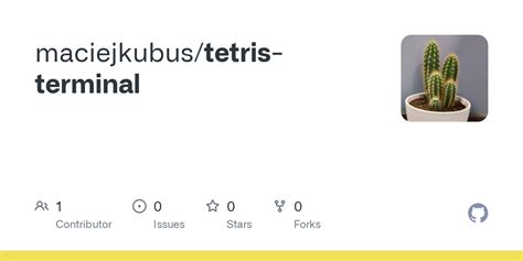 GitHub Maciejkubus Tetris Terminal