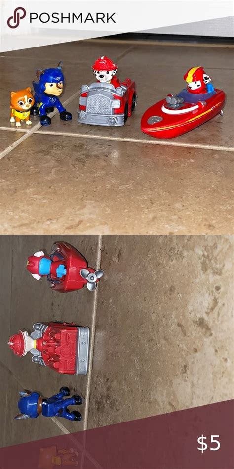 Nick Jr Paw Patrol Figurines Chase Marshall Cat