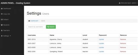 Online Grading And Viewing System Php Mysql Source Codes I Want
