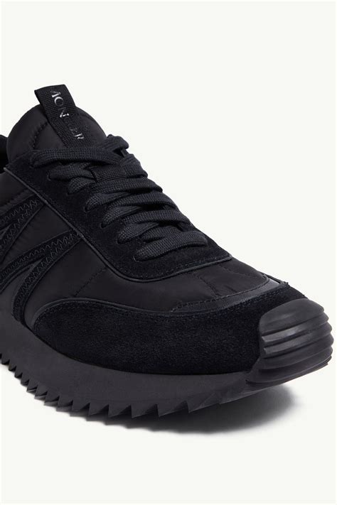 Black Pacey Nylon And Suede Trainers Sneakers For Men Moncler Dk