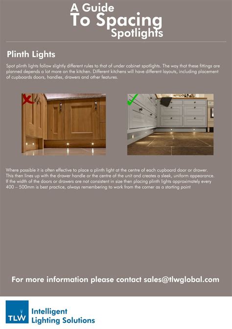 Guide To Spacing Plinth Lights Lighting Solutions England