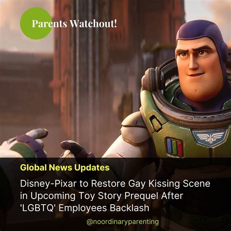 Disney Pixar To Restore Gay Kissing Scene In Upcoming Toy Story Prequel