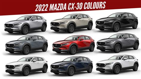 Colour Chart Mazda Cx30 Colors Pe