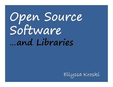 open source software and libraries pdf shareware and freeware computer software and