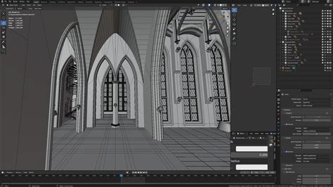 Artstation Classic Great Hall With Tower Church With Interior