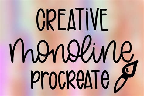 Procreate Creative Monoline Brush Graphic By Sierras Crafts Creations Creative Fabrica