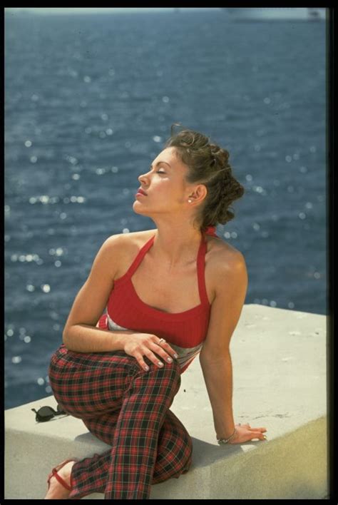 Alyssa Milano At A Photoshoot 1996 Hawtcelebs