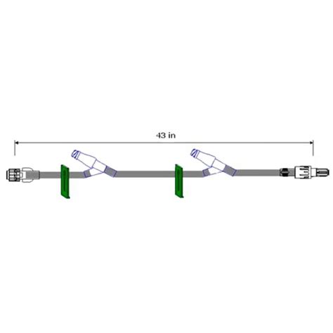 Icu Medical® Extension Set W2 Clave And 2 Clamps