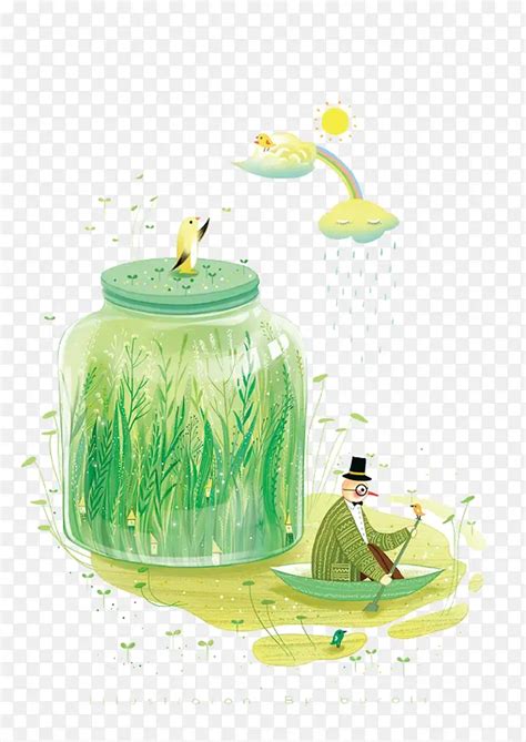 手绘绿色童话世界png图片素材下载图片编号10662565 Png素材网