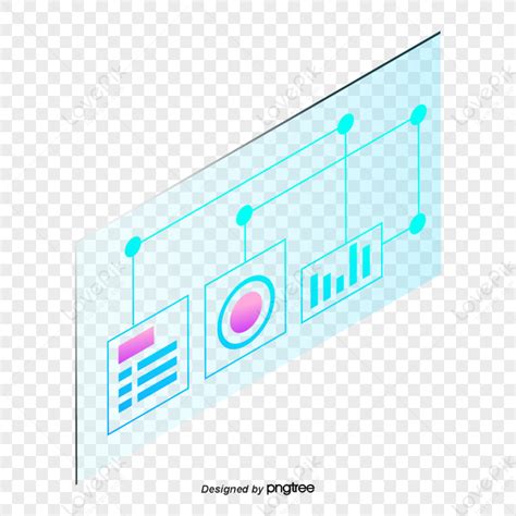 푸른 기하 라인 비즈니스 기술 데이터세계가상 Png 일러스트 무료 다운로드 Lovepik