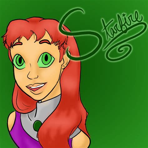Starfire Portrait By Slinkiesforthesoul On Deviantart