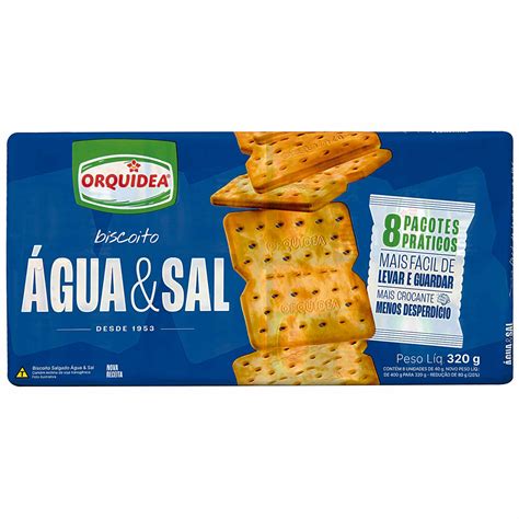 Biscoito OrquÍdea Salgado Água And Sal 320g Treichel Delivery