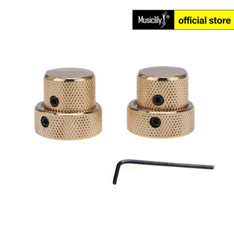 Musiclily Pro Steel Universal Dual Concentric Stacked Brass Shaft