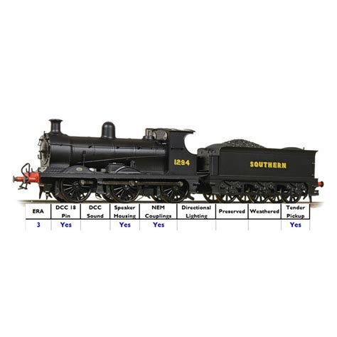 372 776 C Class 0 6 0 1294 Southern Railway Black Graham Farish
