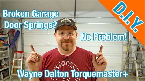 How To Replace Garage Door Springs Torquemaster Plus Wayne Dalton