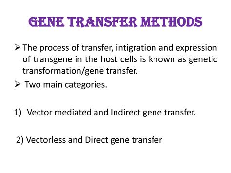 Direct Gene Transfer Pdf