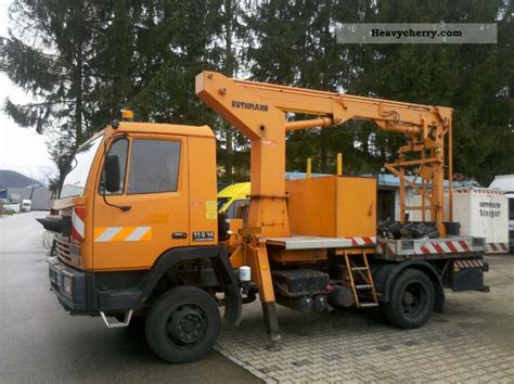 Steyr 11 S 14 Cherry Picker Ruthmann K 105 1991 Hydraulic Work Platform Truck Photo And Specs