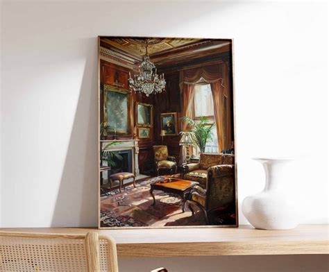 Vintage Cigar Smokeroom Poster Cocktail Bar Print Cigar Room Art