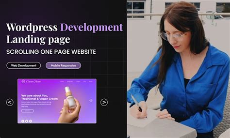 build your scrolling landing one page website by claireomon fiverr
