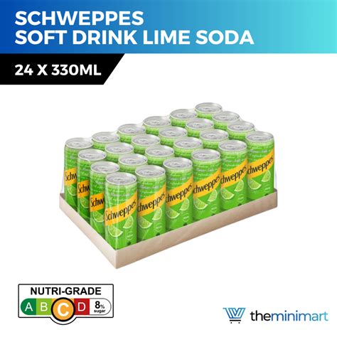 Bundle Of 24 Schweppes Zero Sugar Citrus Lime Soda 330ml Thirst
