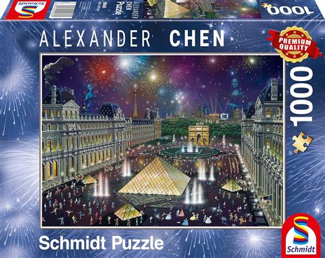 Schmidt Fireworks At The Louvre 1000 Piece Puzzle The Puzzle Collections