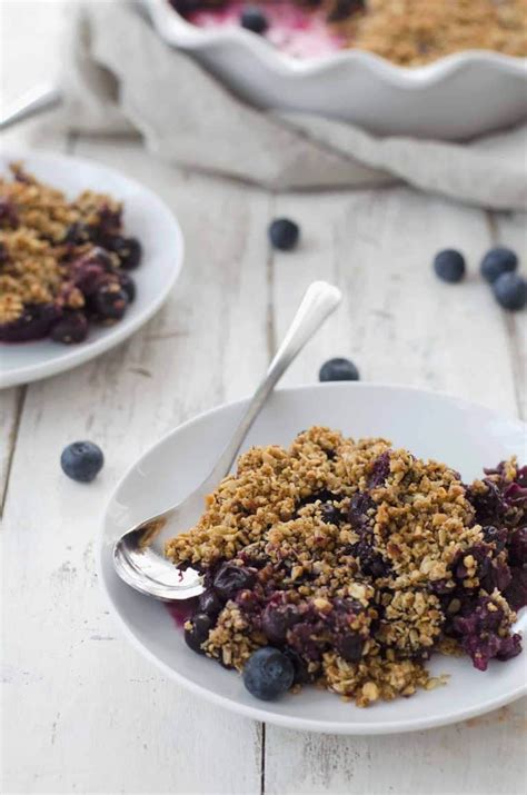 Vegan Blueberry Almond Crisp Delish Knowledge