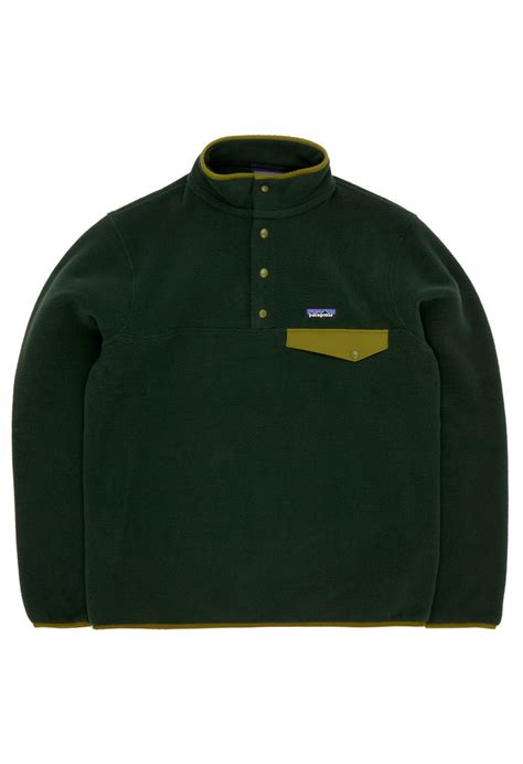 Patagonia Mens Lightweight Synchila Snap T Pullover Salmon Energy