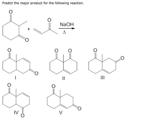 Solved Predict the major product for the following reaction. | Chegg.com