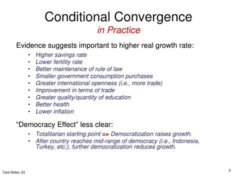 Ppt Conditional Convergence And Long Run Economic Growth Powerpoint Presentation Id5427324