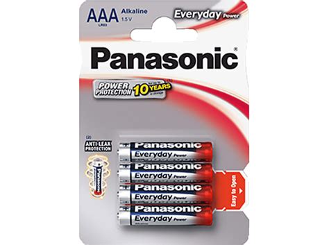 PANASONIC Batterie LR03EPS/4BP EVERYDAY POWER ALKALINE AAA, 4ER PACK ...