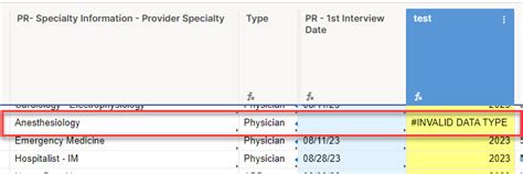 Invalid Data Type Error In Single Cell Of Column Formula Smartsheet