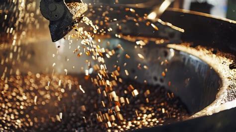 Closeup Slow Motion Footage Of Coffee Processing Premium Ai Generated Image