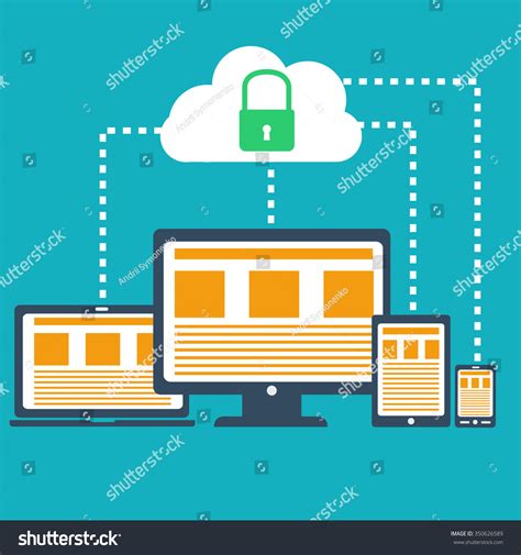 Protection Against Hacker Concept Vector Illustration Stock Vector